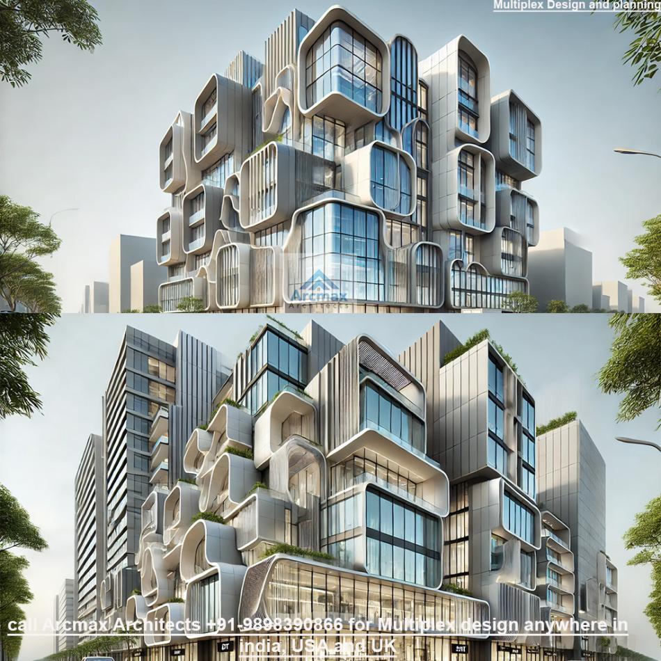 Shopping Mall Elevation Design Services | Arcmax Architects India